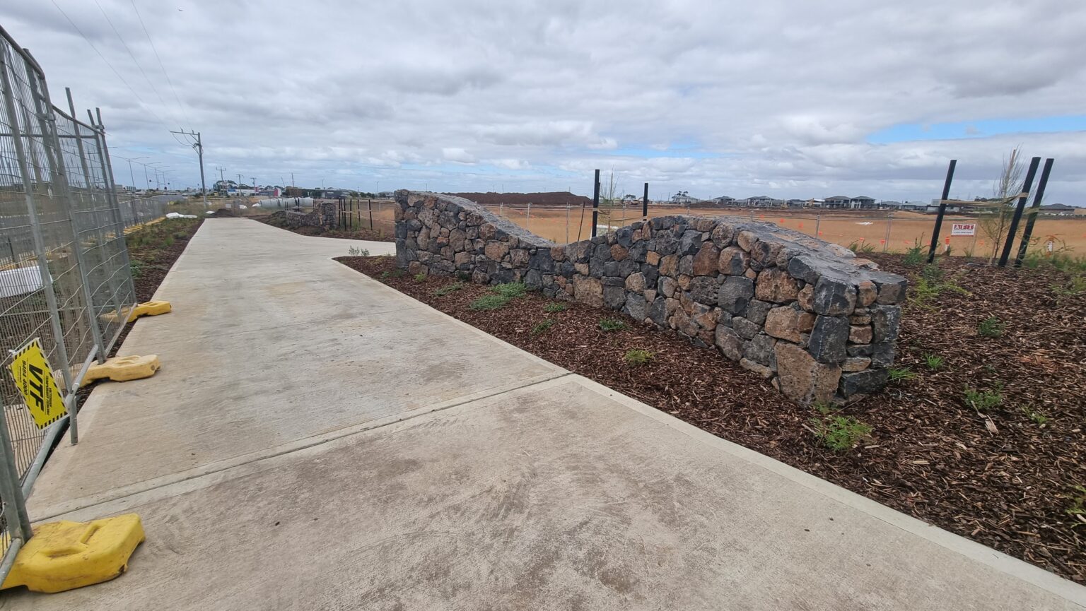 Derrimut Road Entry Feature Complete - Marigold by Growland